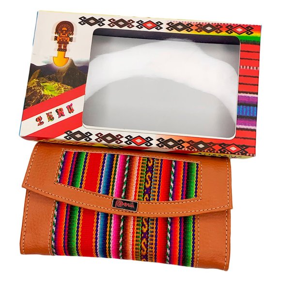 Peru | Bags | New Peru Souvenir Womens Ethnic Textile Fabric Leather ...